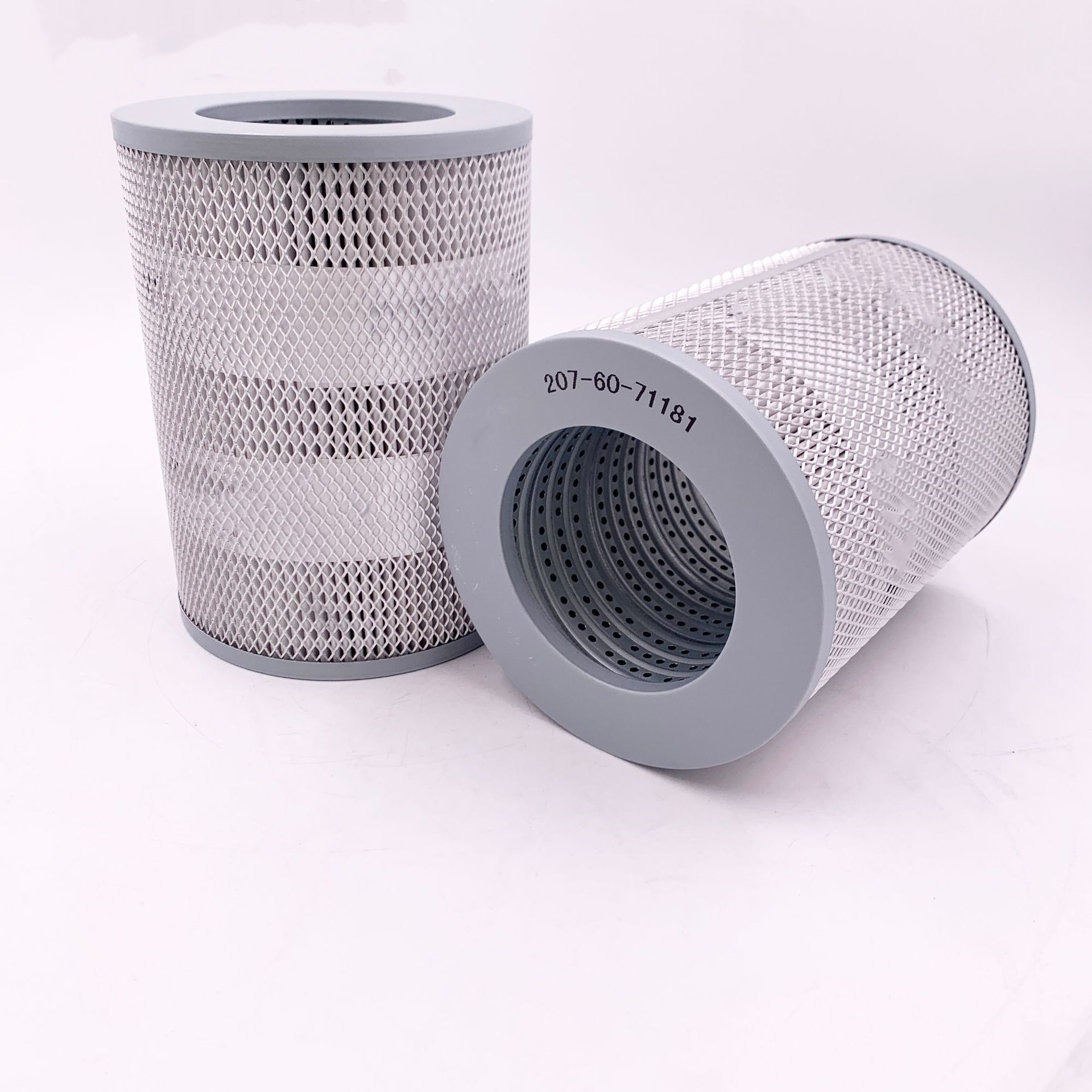 Replace KOMATSU Excavator Hydraulic Oil Filter Element 207-60-71181 ...