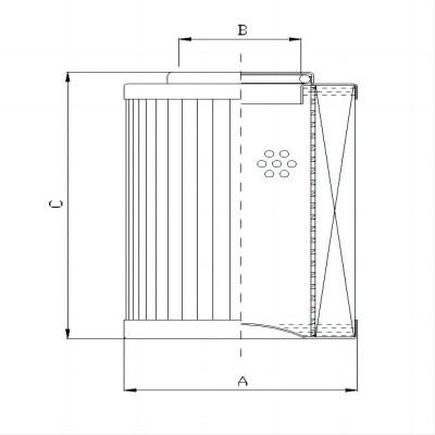 Replacement MP FILTRI Hydraulic oil filter element for construction ...